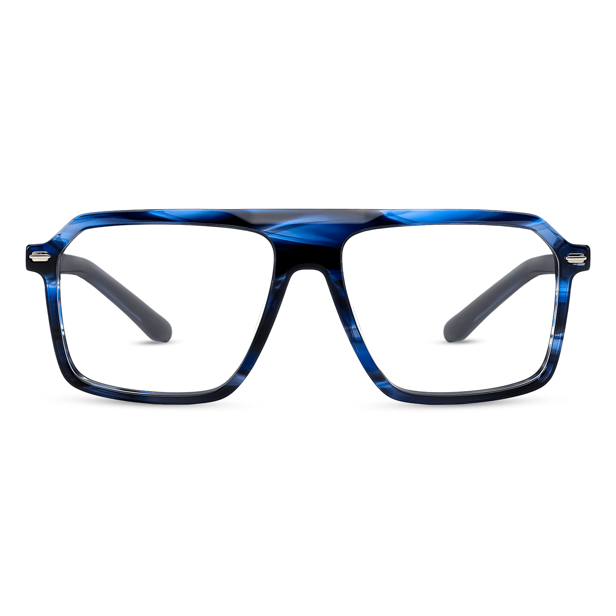 Bravon Oversized Square Glasses | Acetate Full-Rim, Unisex ...