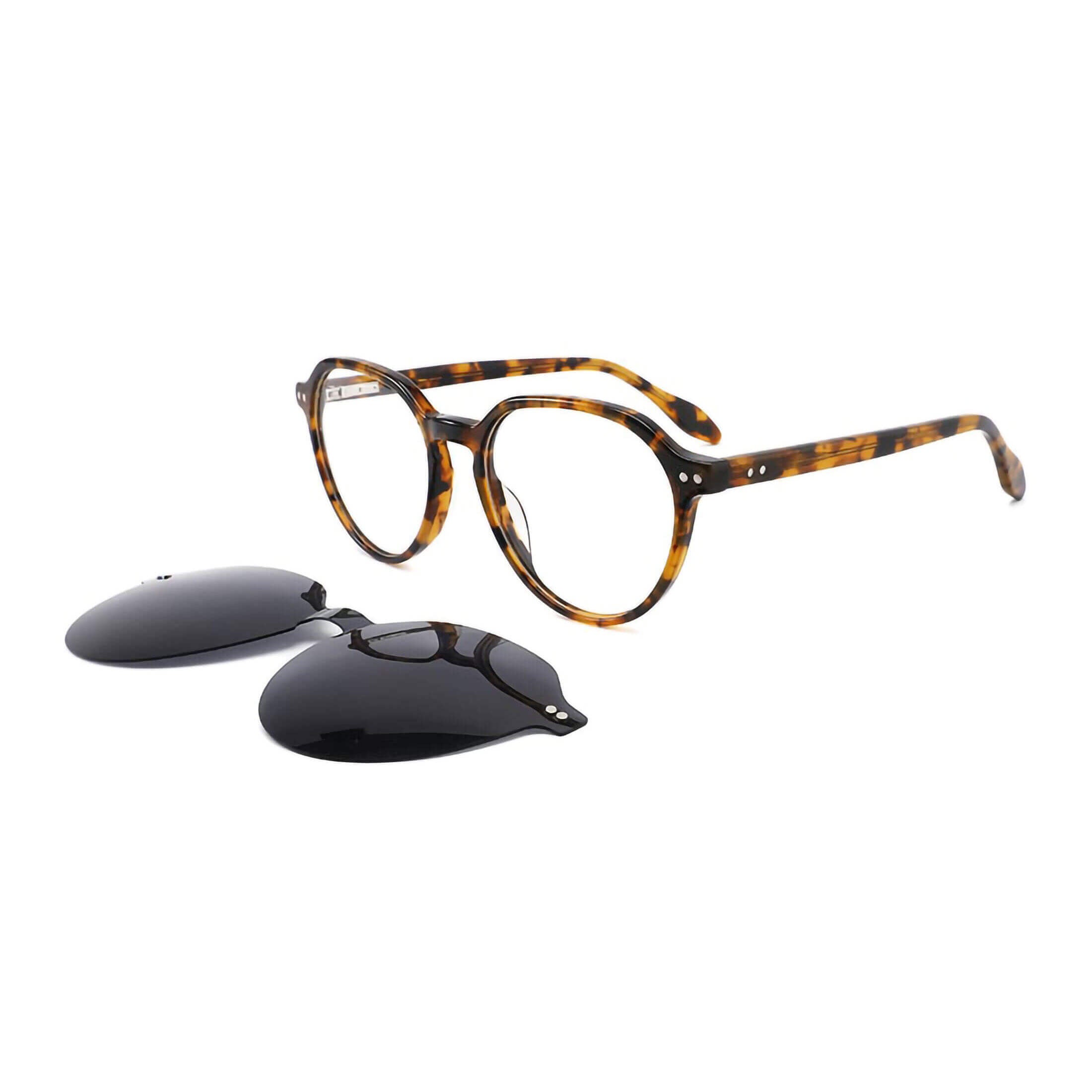 Buy Clip Shield Oval Clip On Eyeglasses