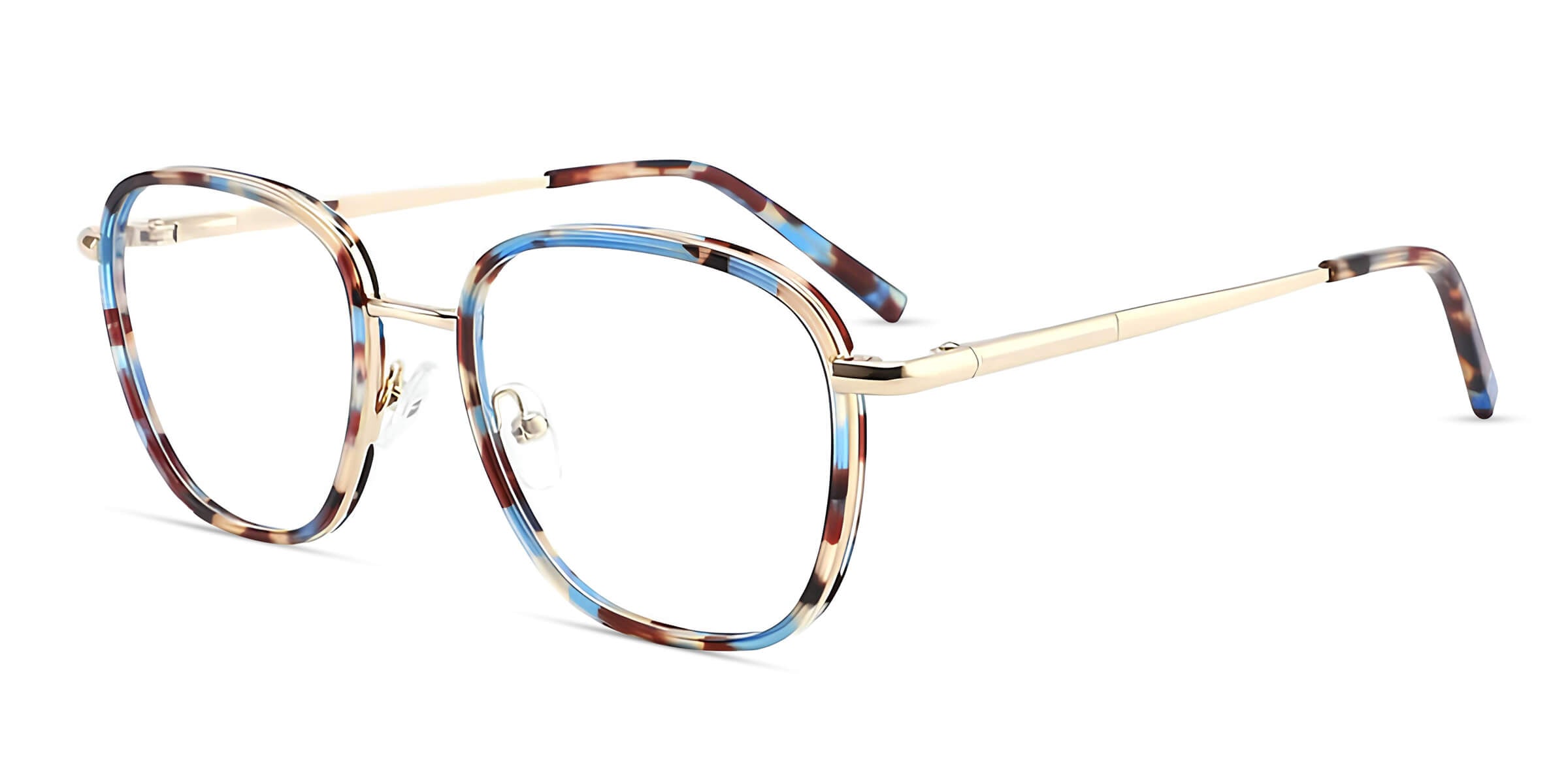 Shop Autumn Square Acetate Eyeglasses With Anti-Blue Light Lens Squar ...