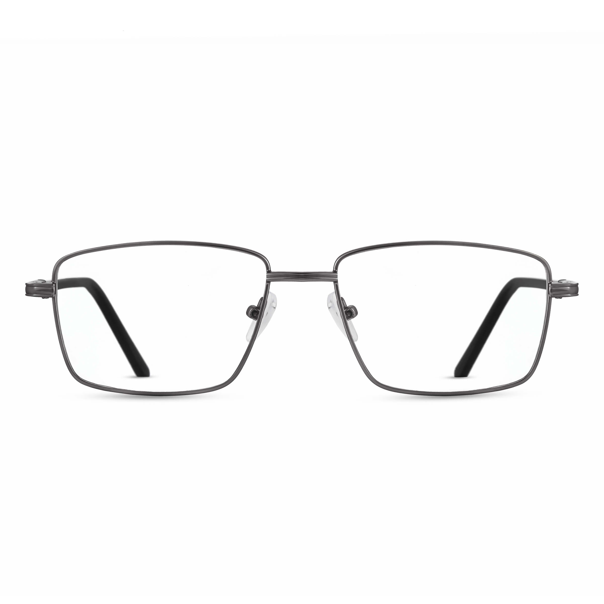 Rectangular Full-Rim Metal Glasses: Durable, Comfortable & Professional ...
