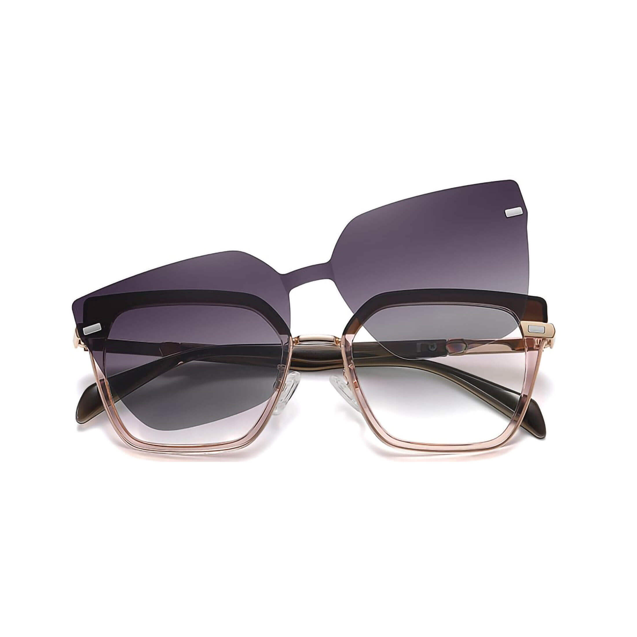 Buy Lens Lock Cat Eye Clip On Eyeglasses