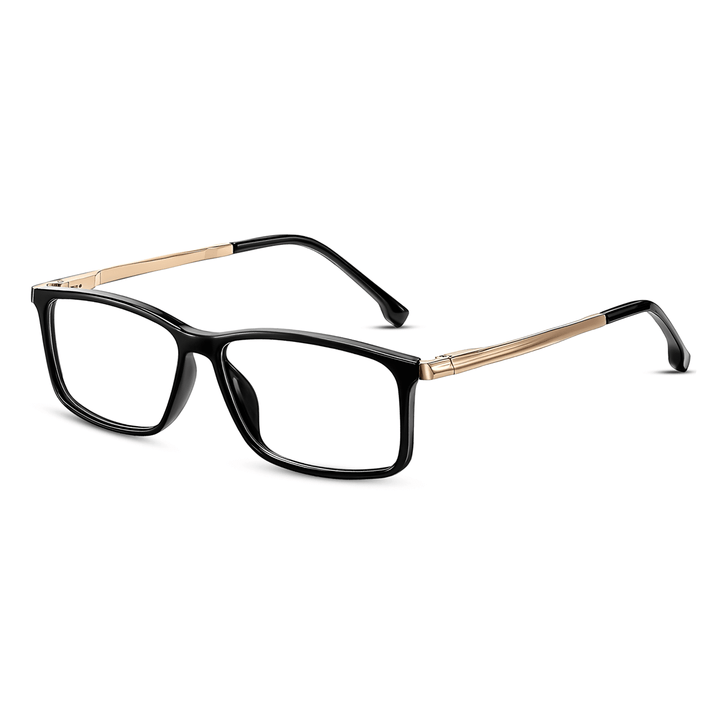 Rayz Rectangle Eyeglasses | Metal & TR Full-Rim Frame with Gradient Shades