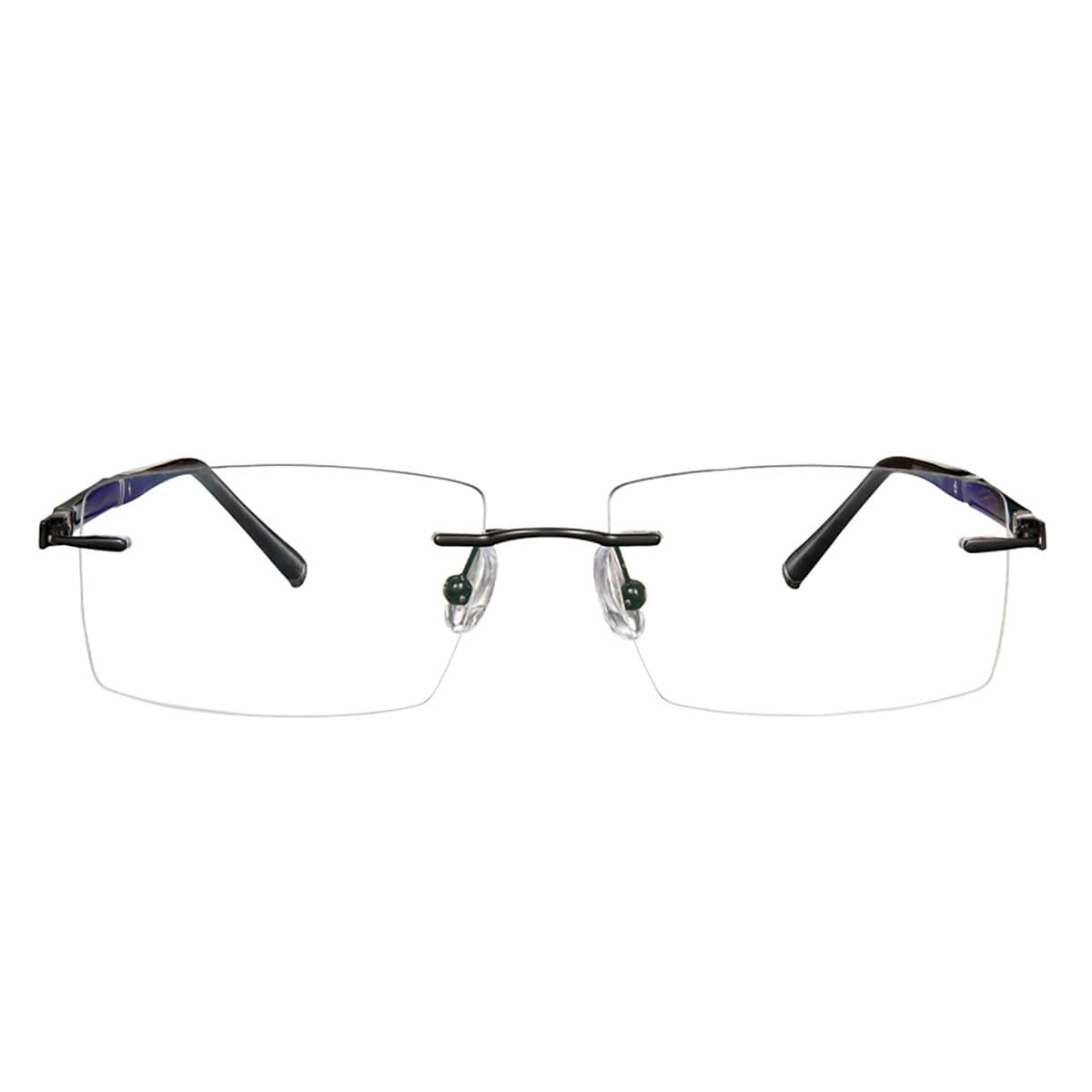 Zentrix Rimless Rectangle Glasses – Lightweight, Stylish & Durable